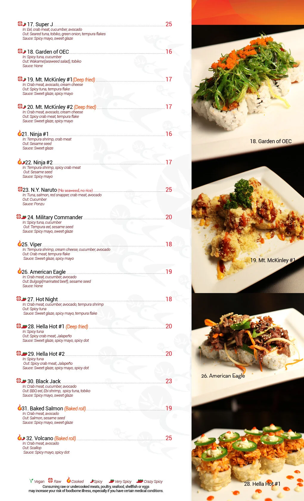 Menu — OEC Revolving Sushi