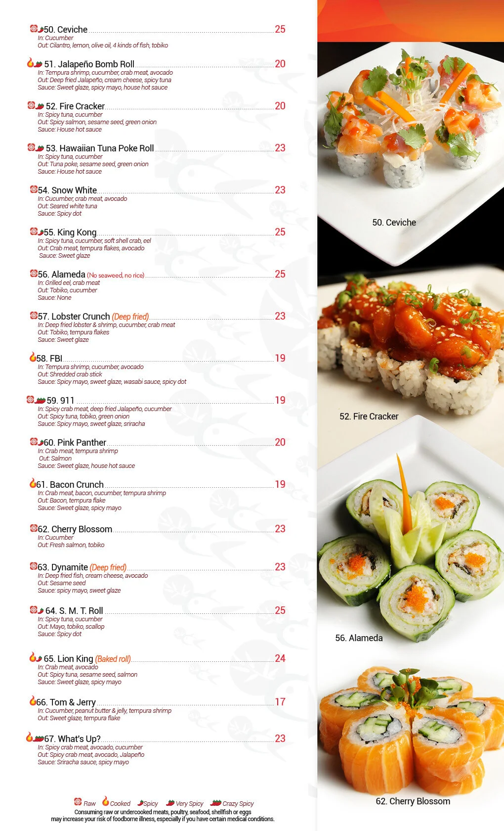 Menu — OEC Revolving Sushi