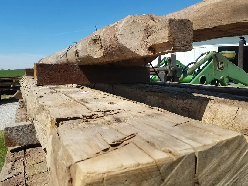 Hand Hewn Barn Beams — Divine Timber Frames