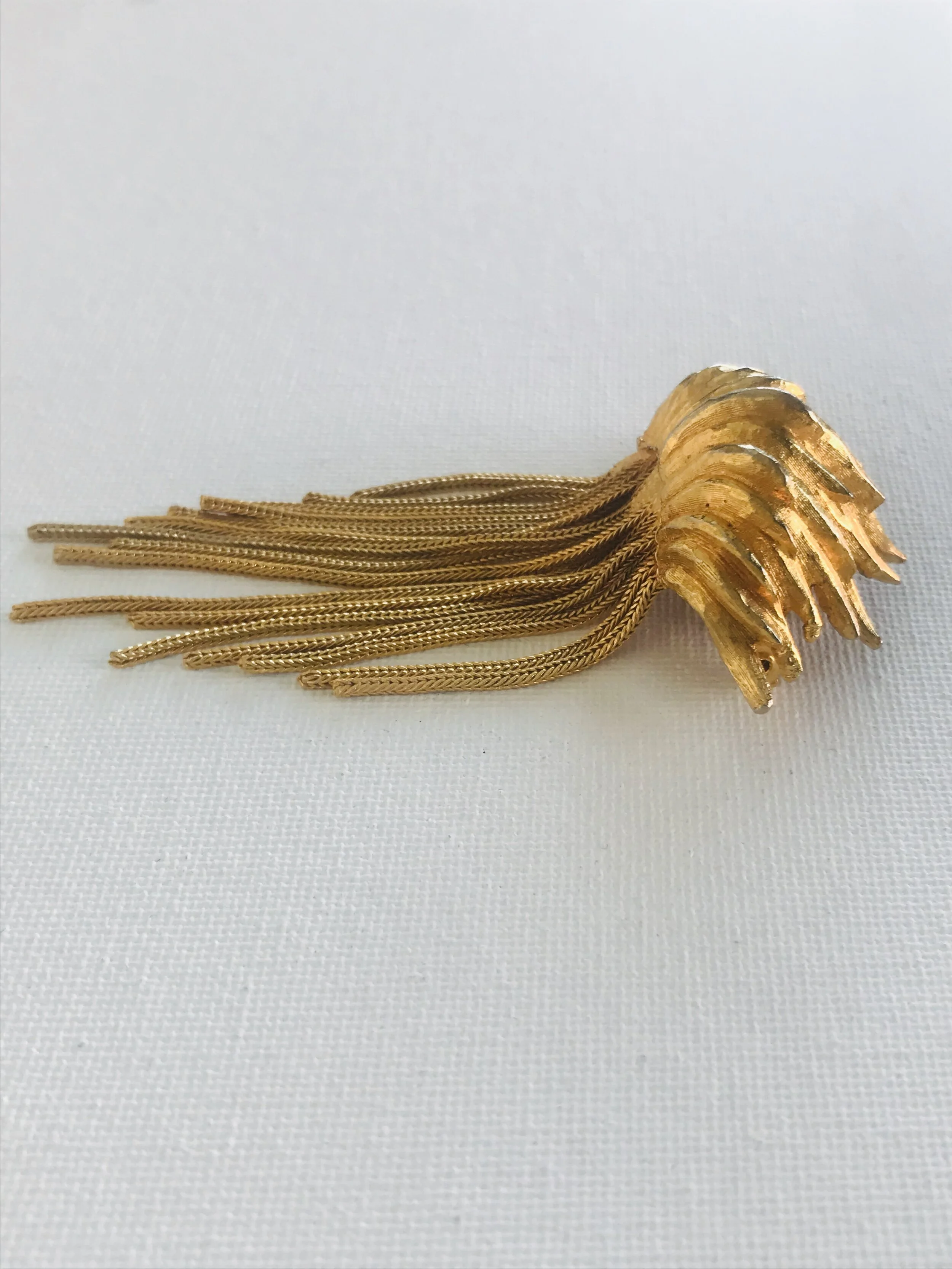 1960's Gold Fringe Pin — ehra