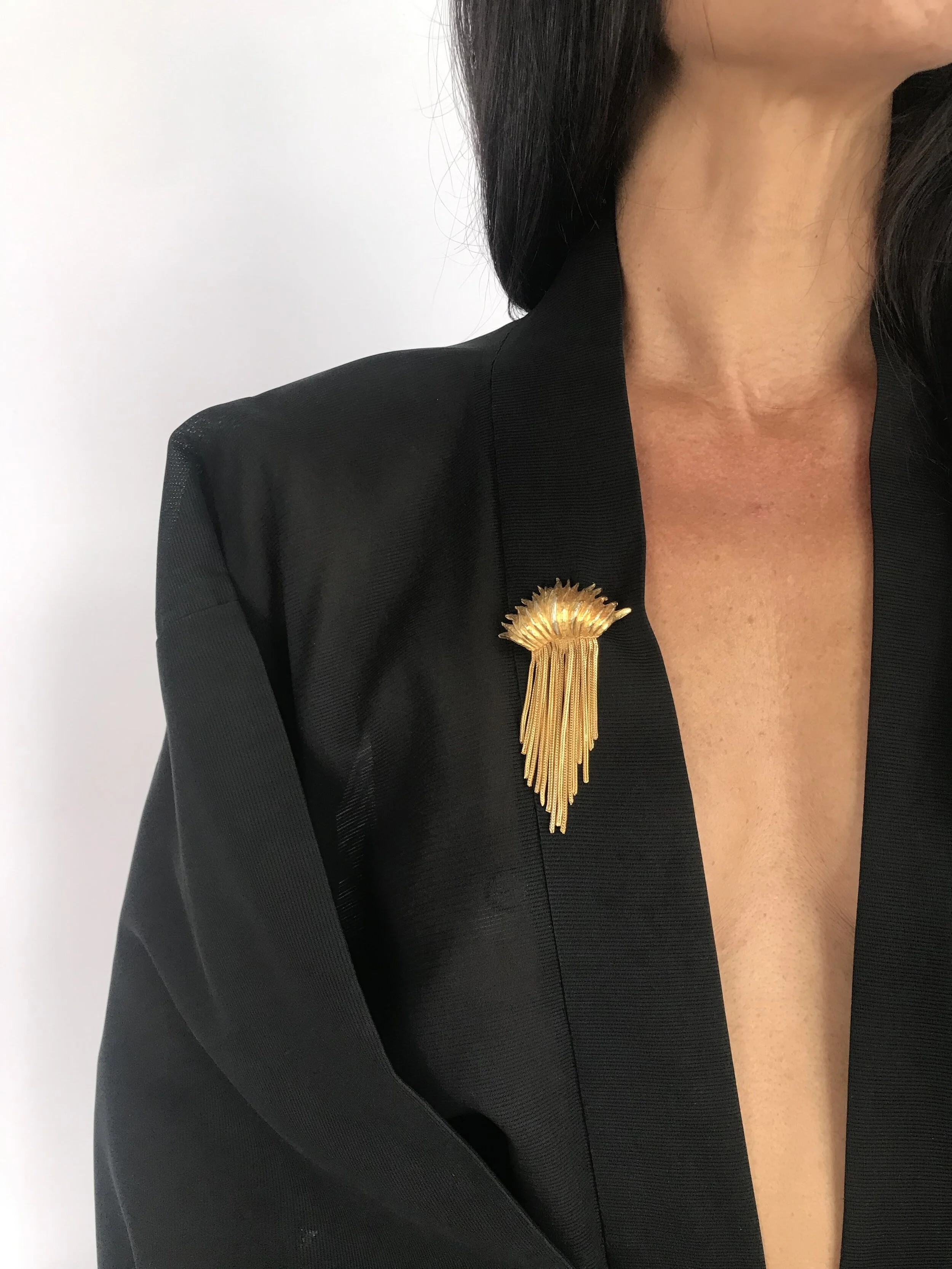 1960's Gold Fringe Pin — ehra