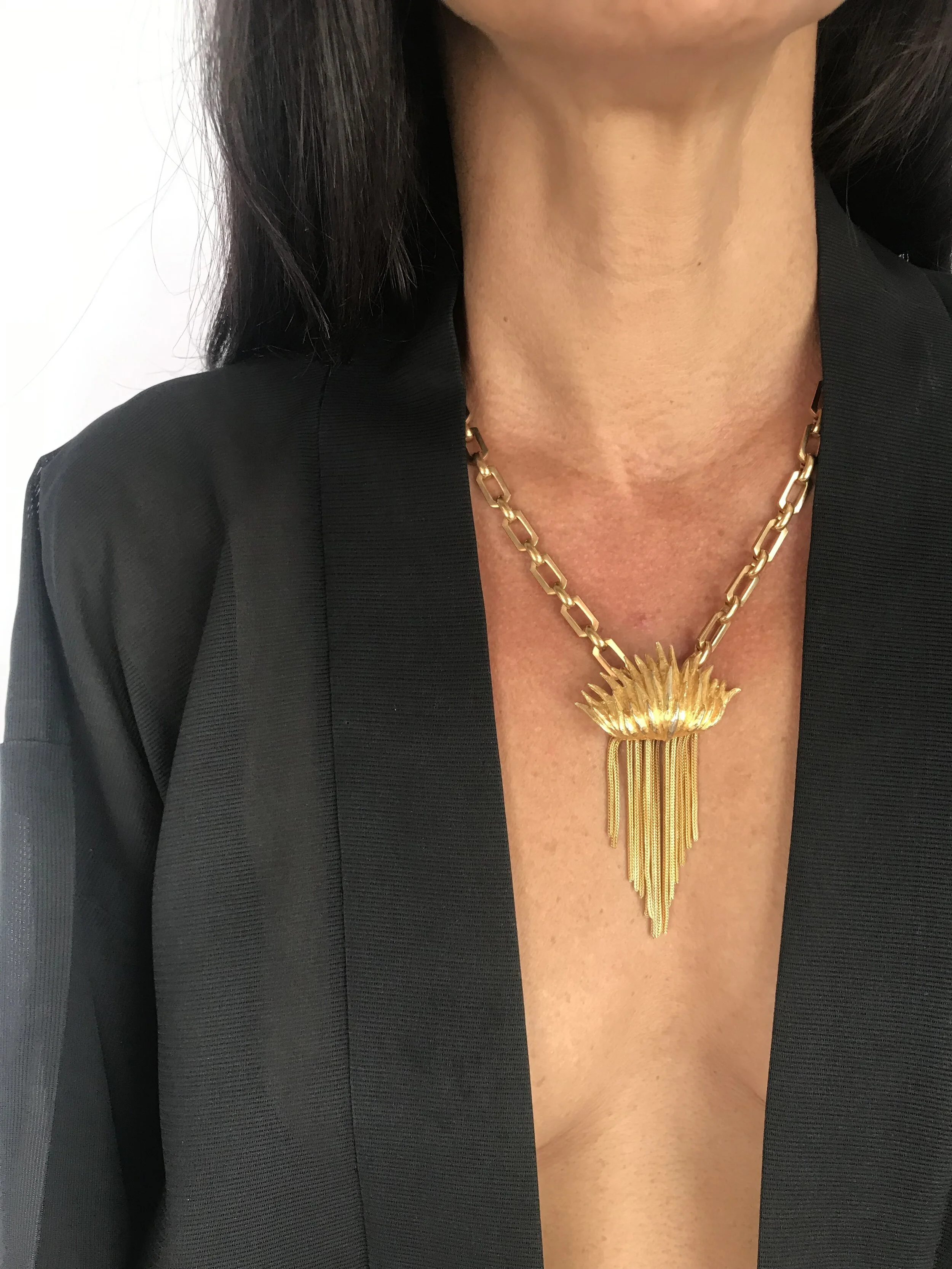 1960's Gold Fringe Pin — ehra