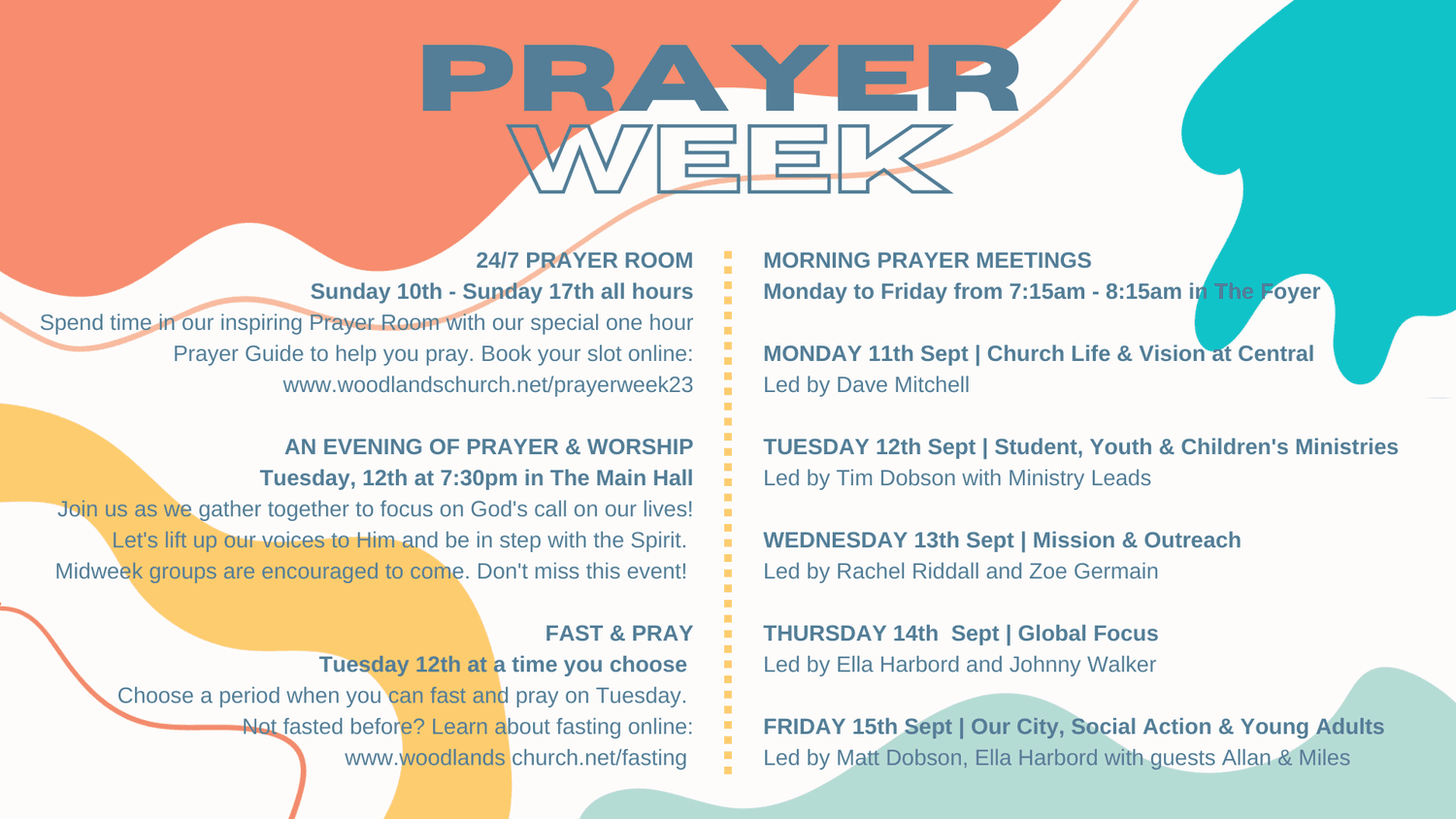 Prayer Week 2023 — Woodlands Church