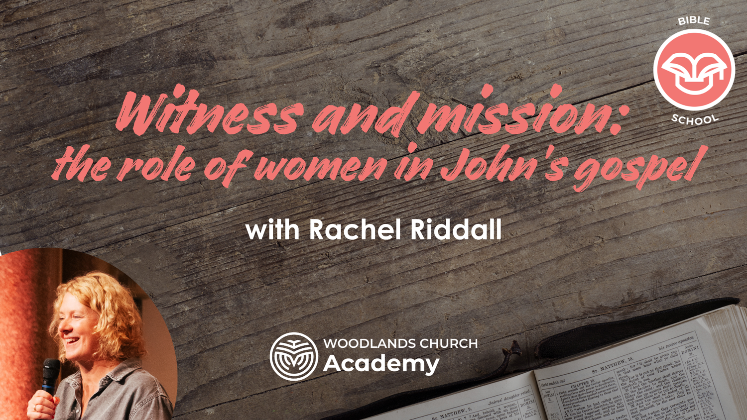 Bible School with Rachel Riddall — Woodlands Church