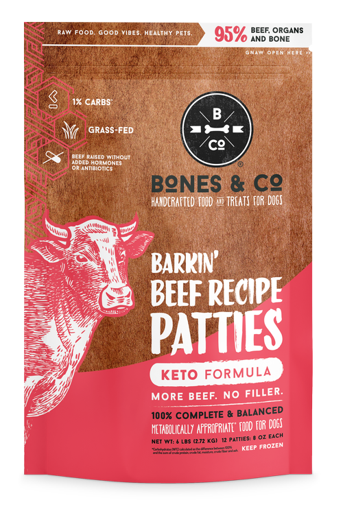 Grass-fed beef raw dog food — The Bones & Co.