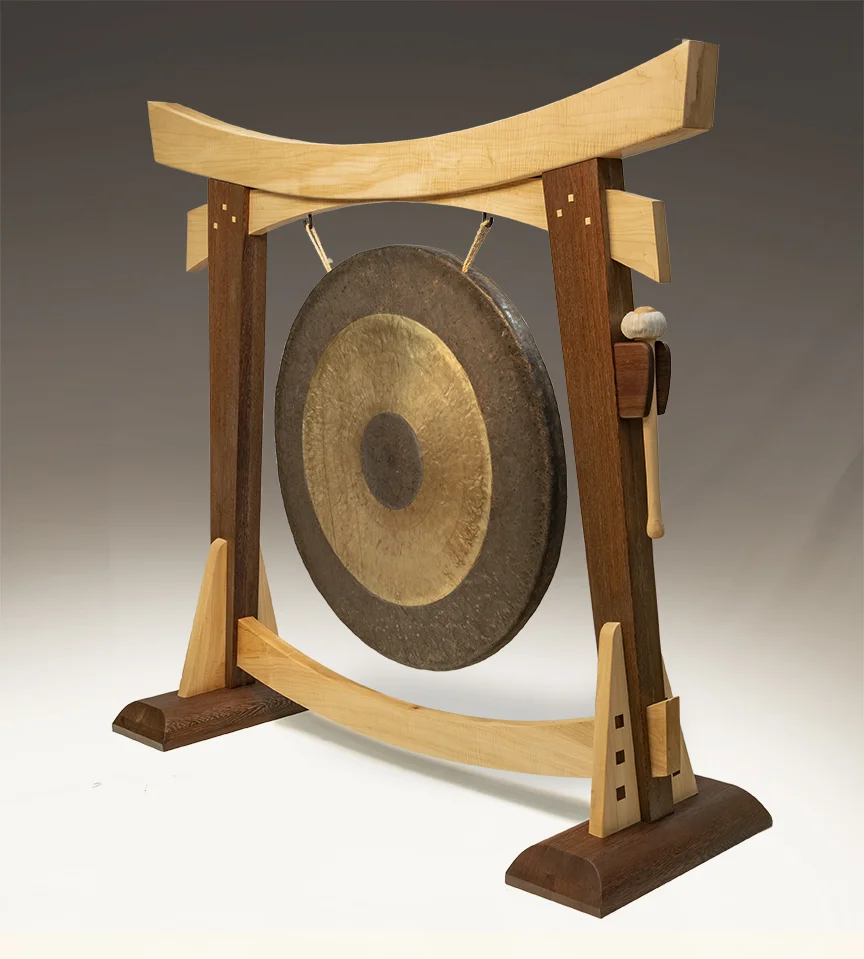 Gong Stand — Michael Singer Fine Woodworking