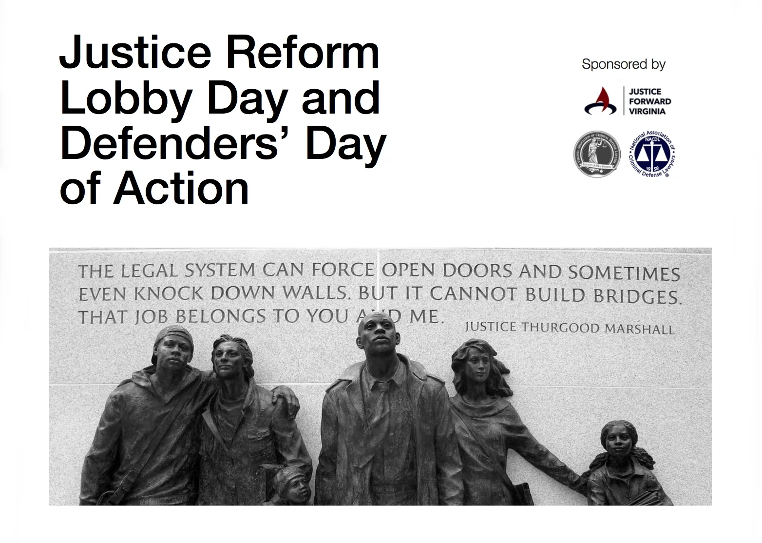 Justice Reform Lobby Day and Defenders' Day of Action - Jan. 18, 2019 ...