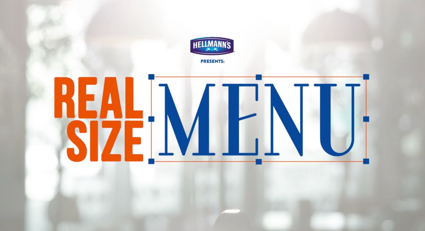 Real Size Menu — Gabriel Marra