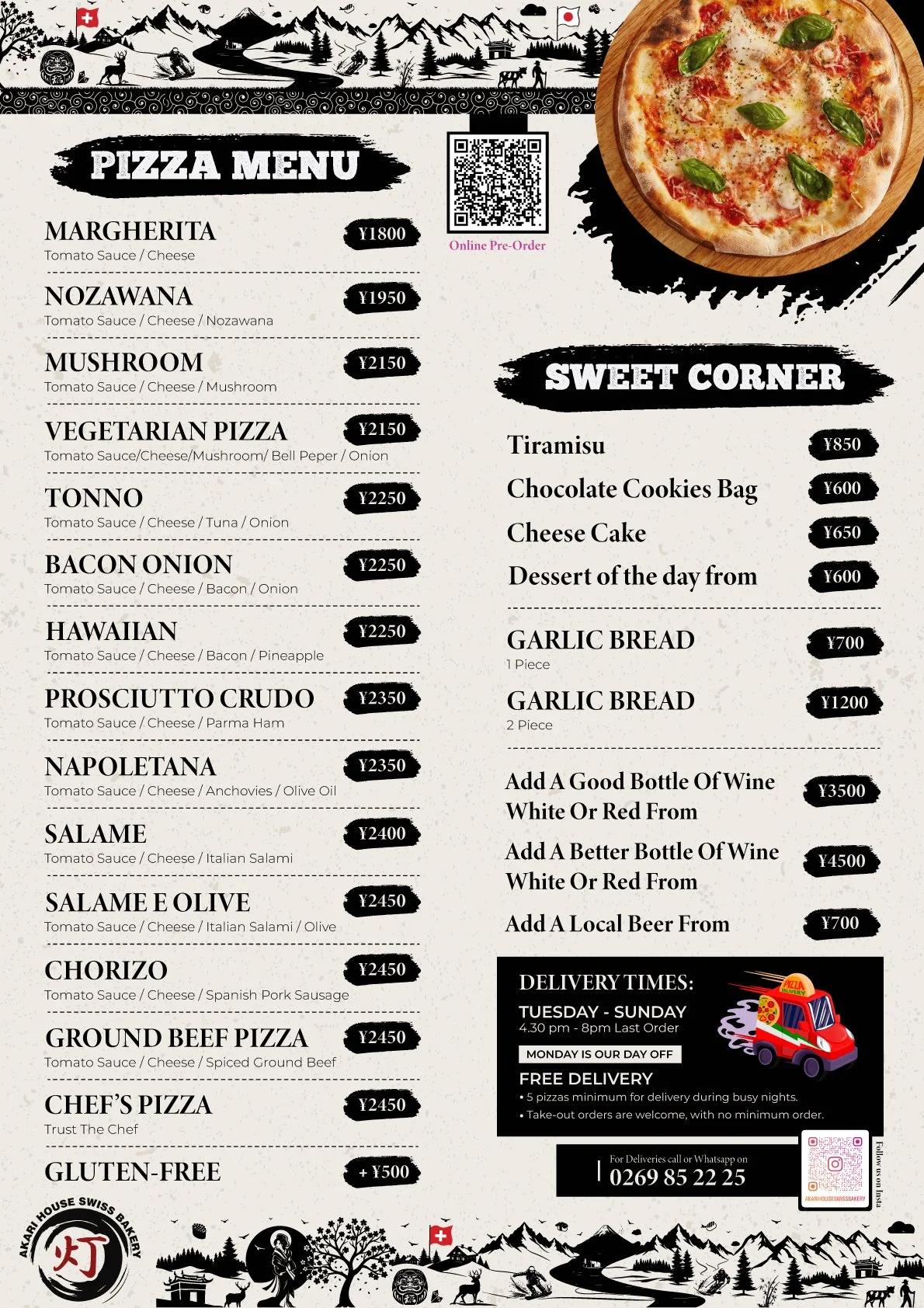 Pizza Service in Nozawa — Akari House