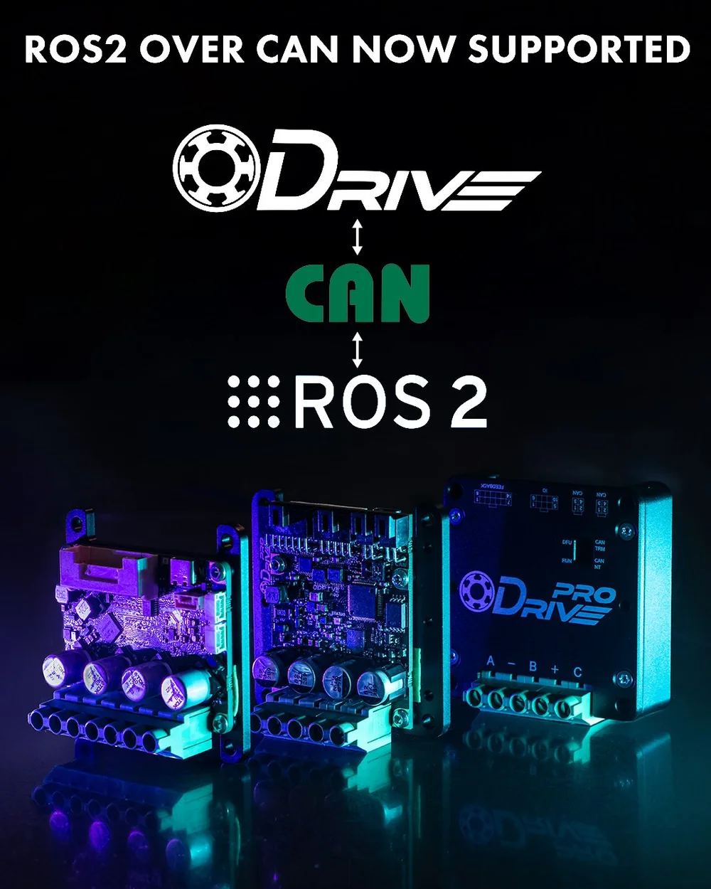 ODrive Announces Support for ROS2 Over CAN — ODrive