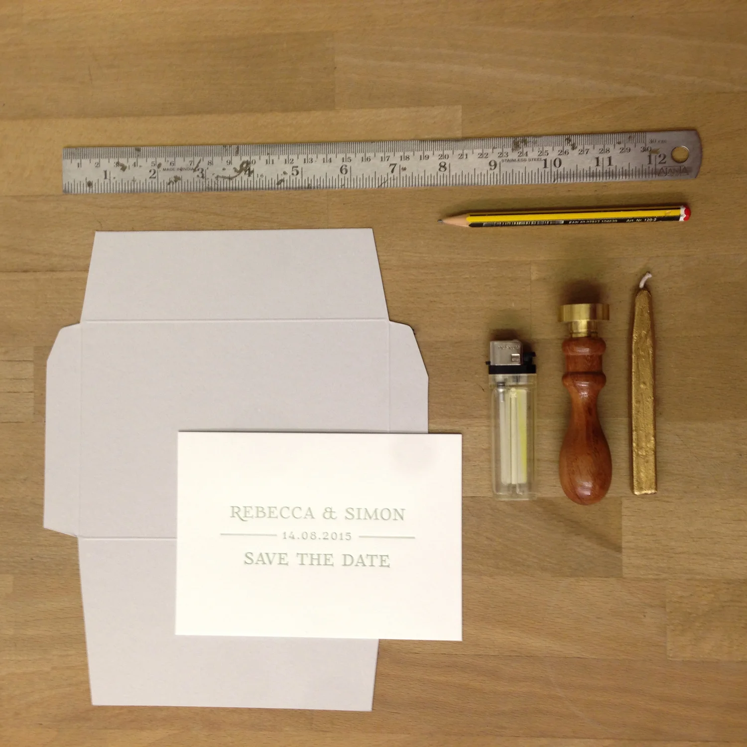 Wax Sealed Envelopes - DIY by Wolf & Ink