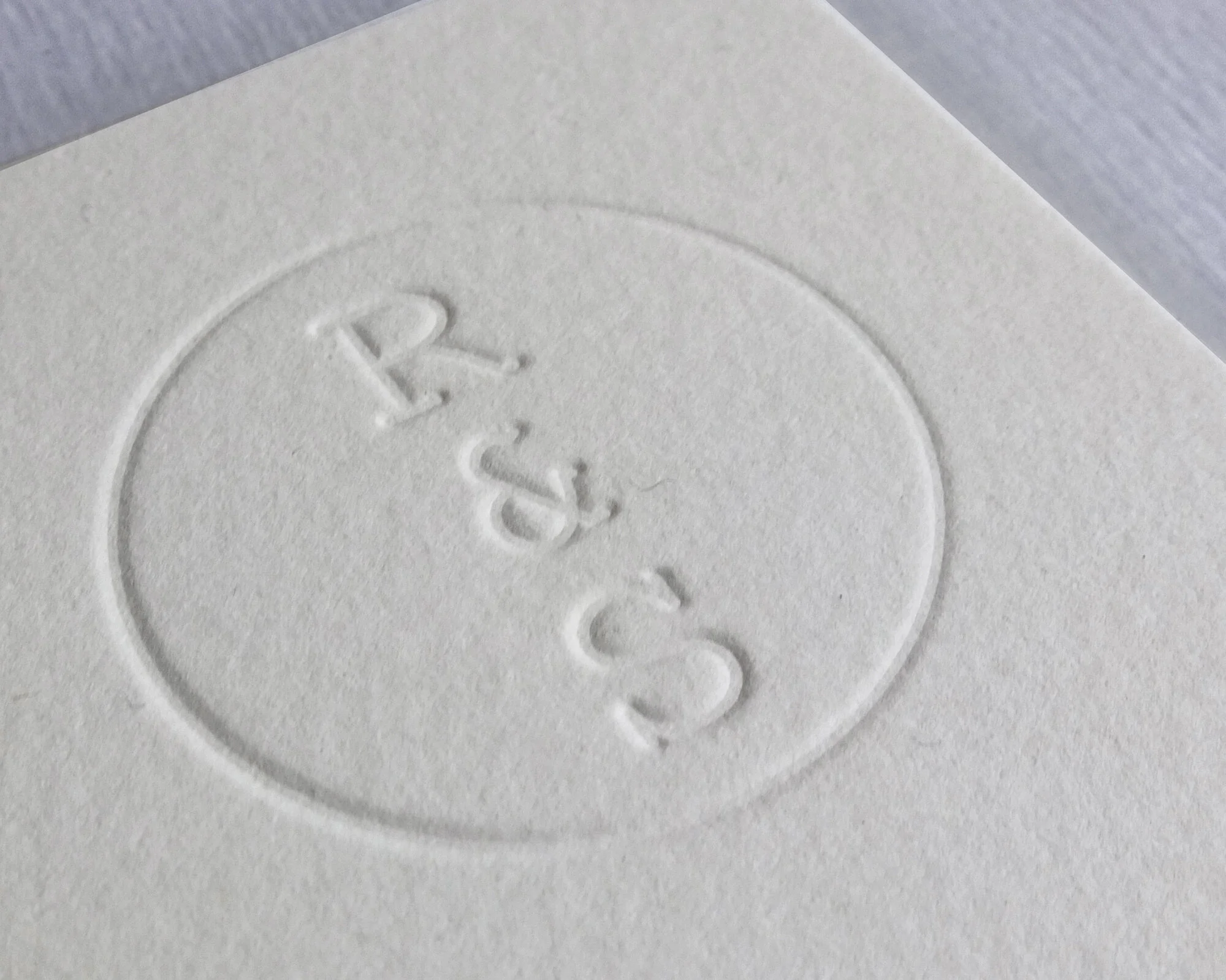 Debossed, Blind 'Embossed' Business Cards by Wolf & Ink