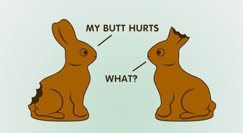 How Do You Eat a Chocolate Bunny? — Just a Little Further