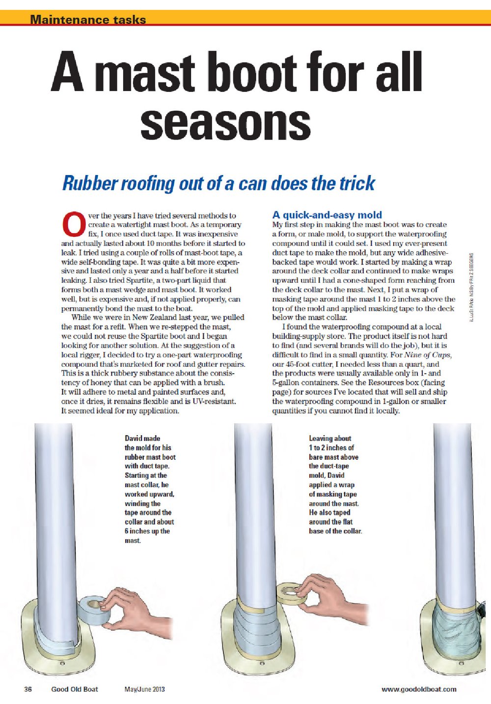 Making a Mast Boot — Just a Little Further