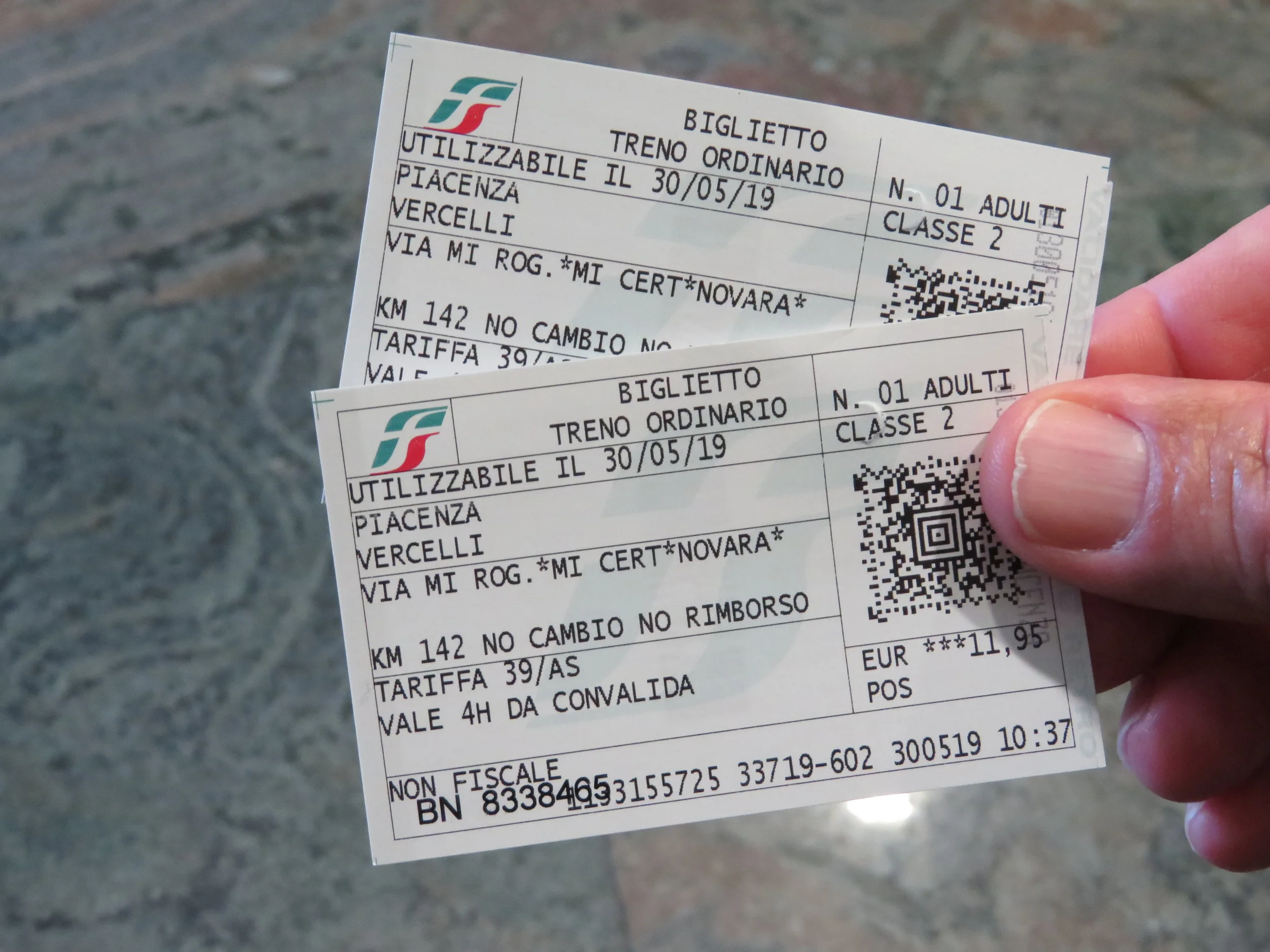 Blue View - Riding the Rails... Italian Style — Just a Little Further
