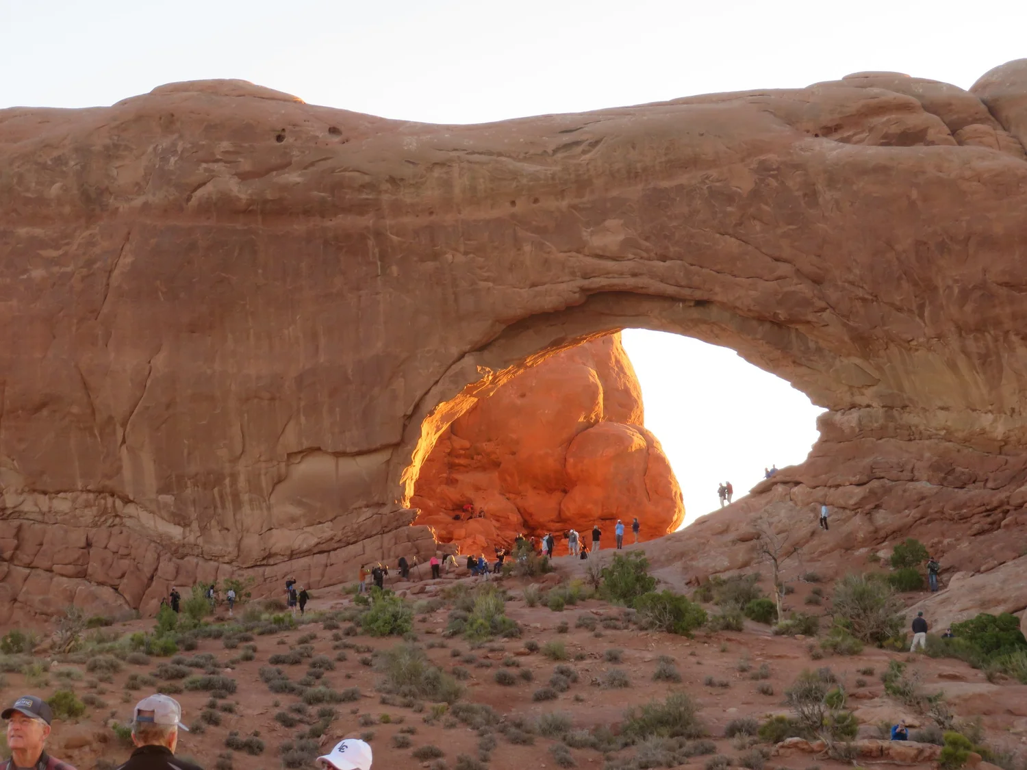 A Sunrise and A Full Moon at Arches National Park — Just a Little Further