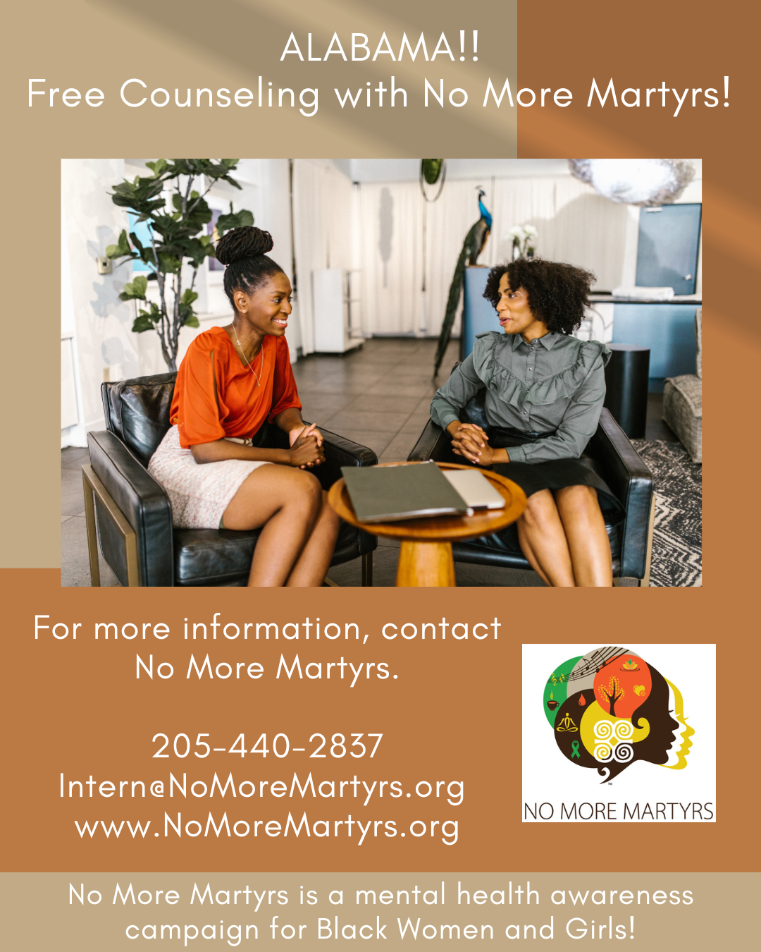 Free Counseling — No More Martyrs