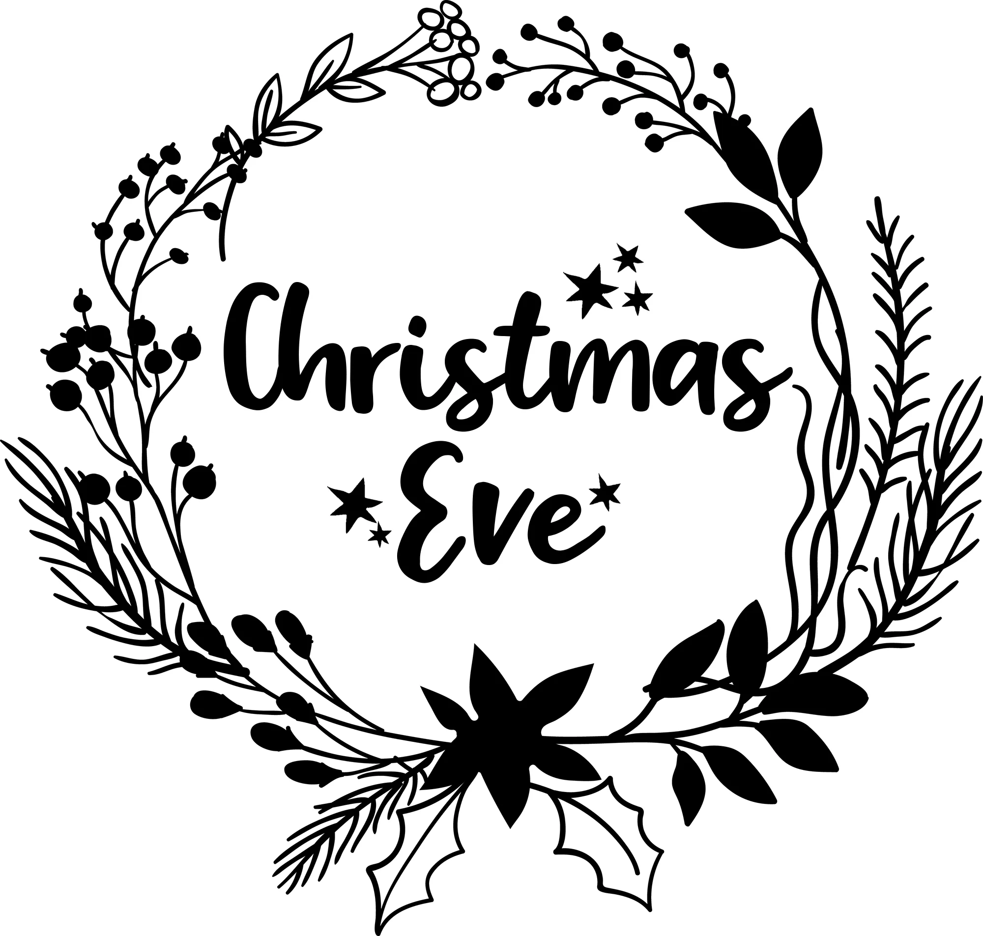Christmas Eve Worship Clip Art