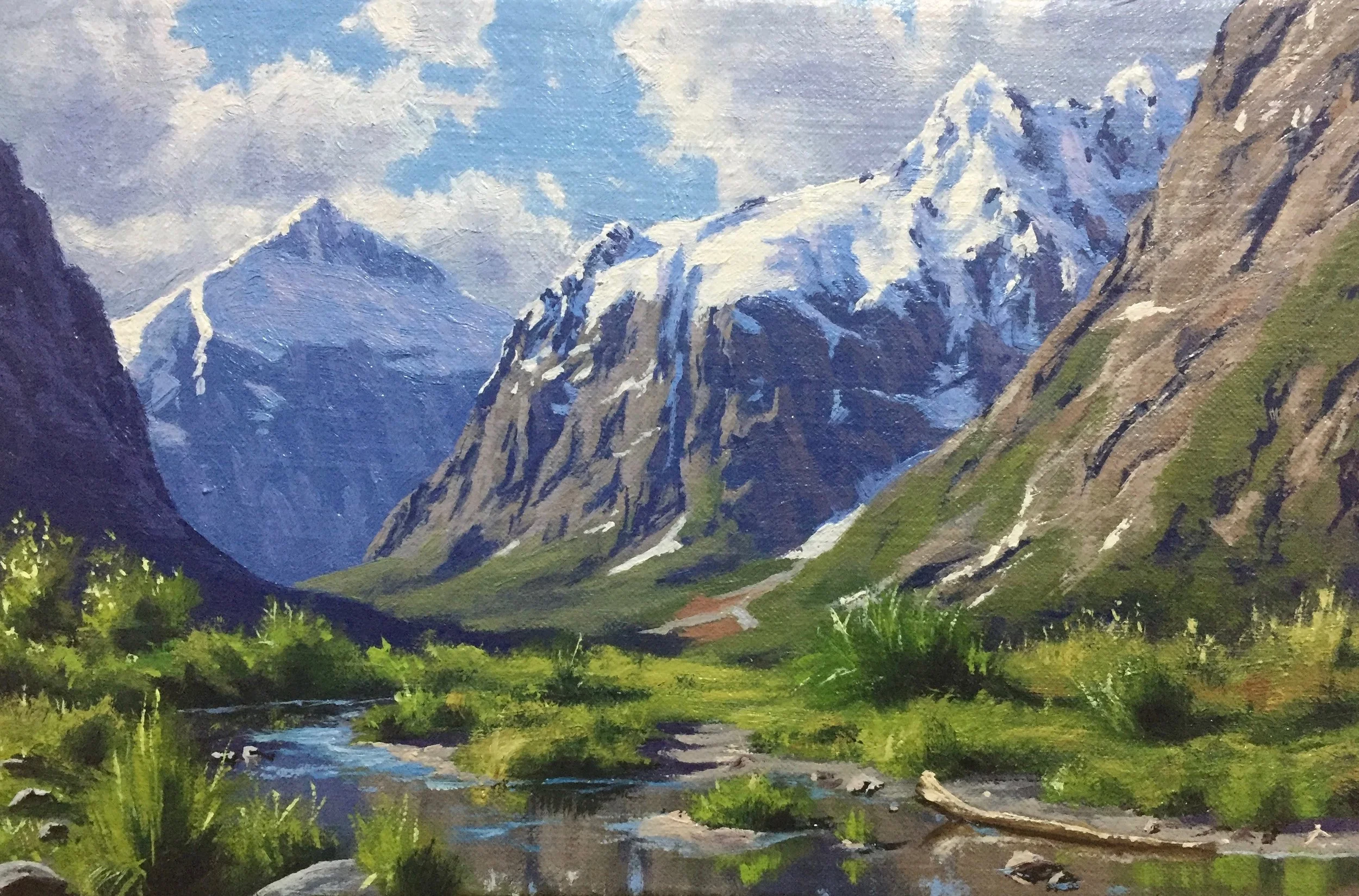 How To Paint Mountains In Five Easy Steps Samuel Earp Artist