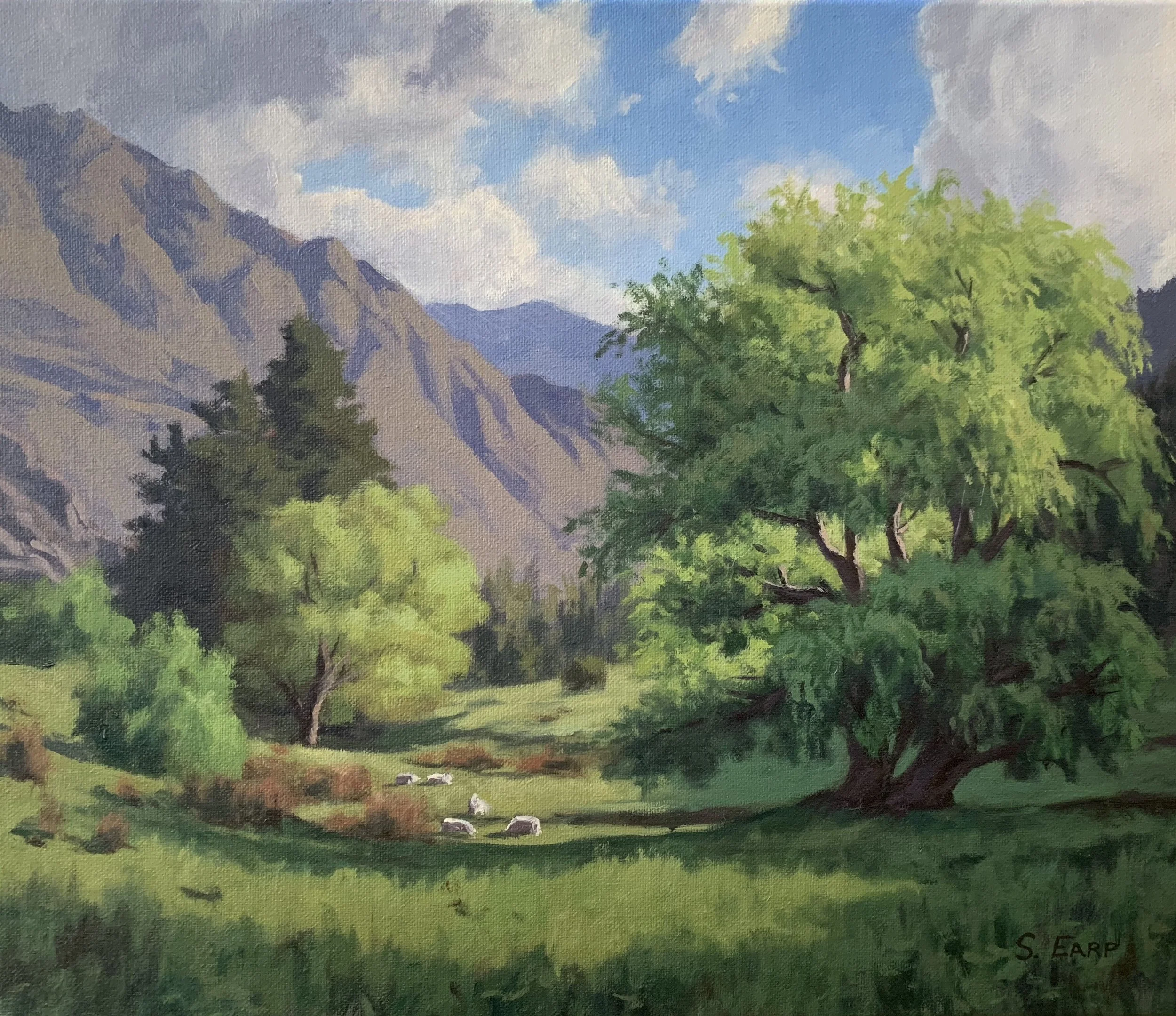 Acrylic Painting Landscape Trees