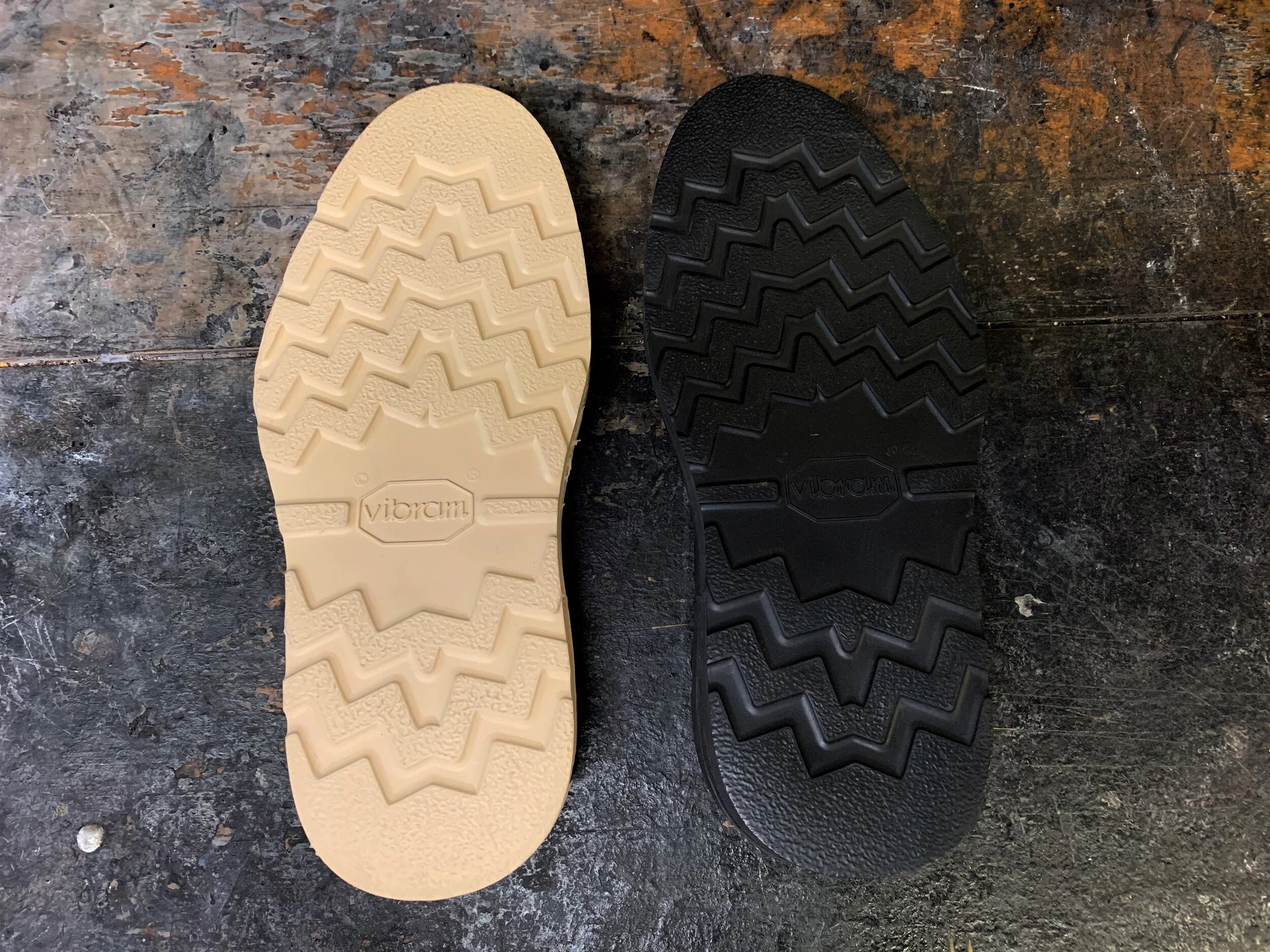 VIBRAM CHRISTY RUBBER WEDGE FULL RECONDITION — mouldedshoe