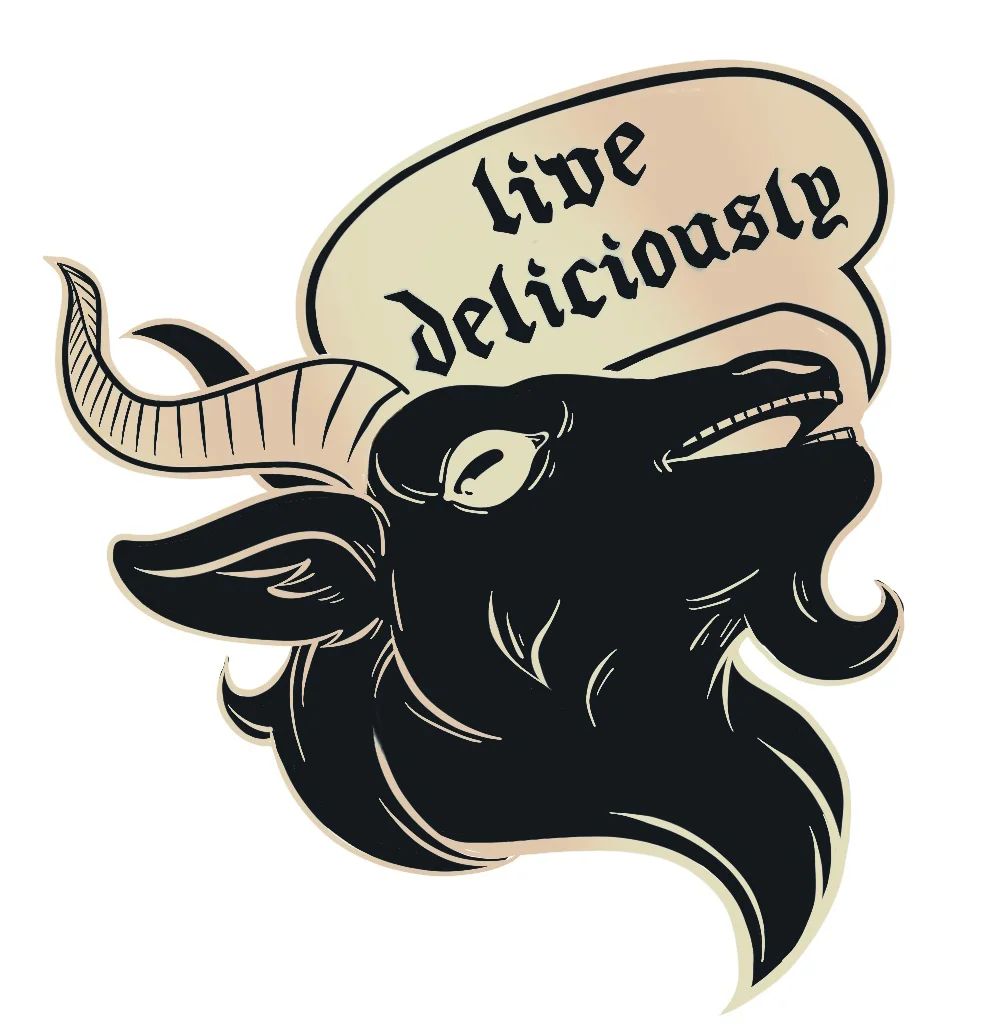Live Deliciously Pin — meggoart