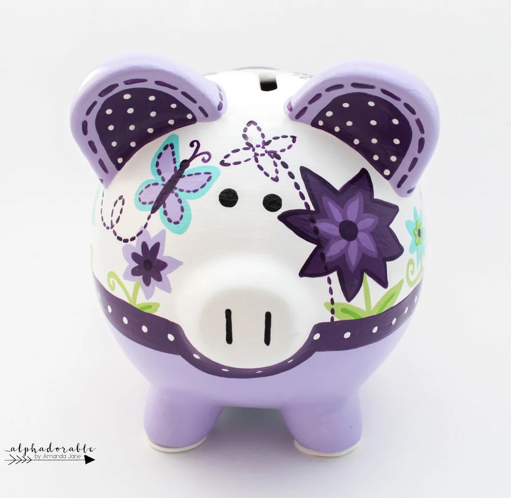 Purple Piggy Bank