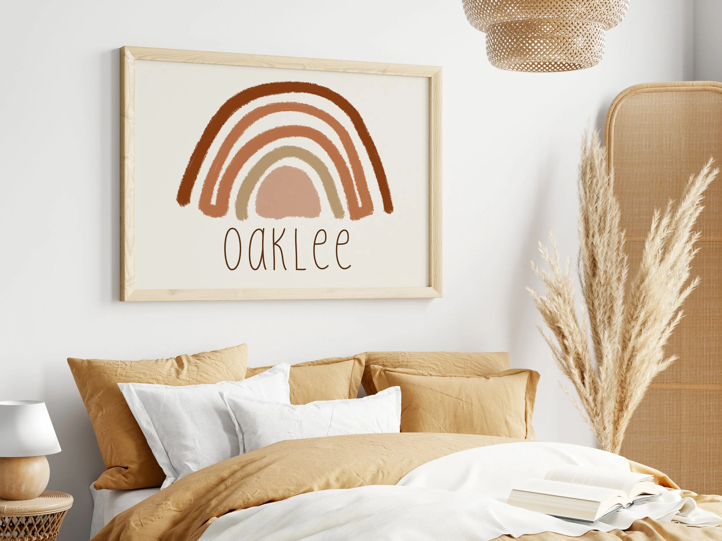 Modern Boho Rainbow 3-Piece Art Print — Alphadorable | Custom nursery ...