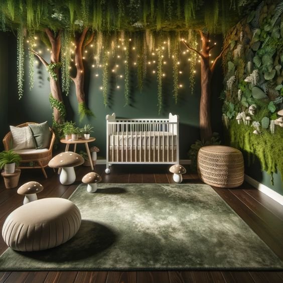 5 Awesome Woodland Themed Nurseries — Alphadorable | Custom nursery art ...