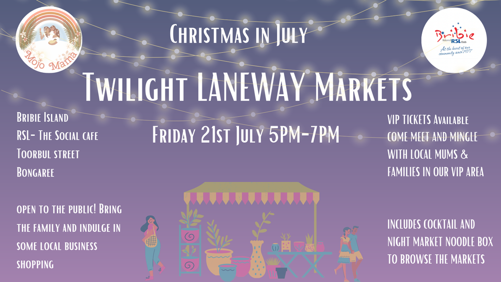 Mojo Mama Christmas in July Twilight Laneway Market — Miranda Murray