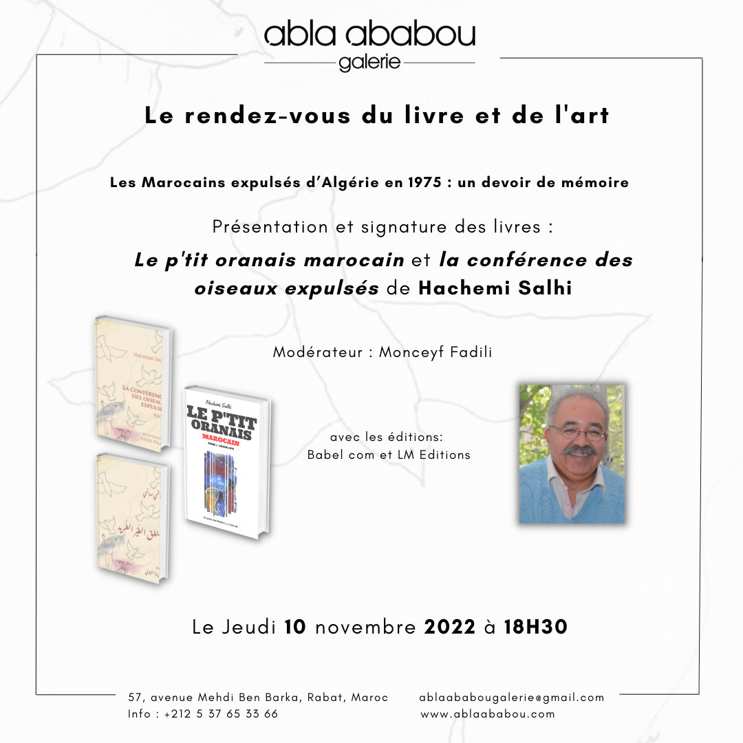 Présentation des livres de Hachemi Salhi — abla ababou galerie