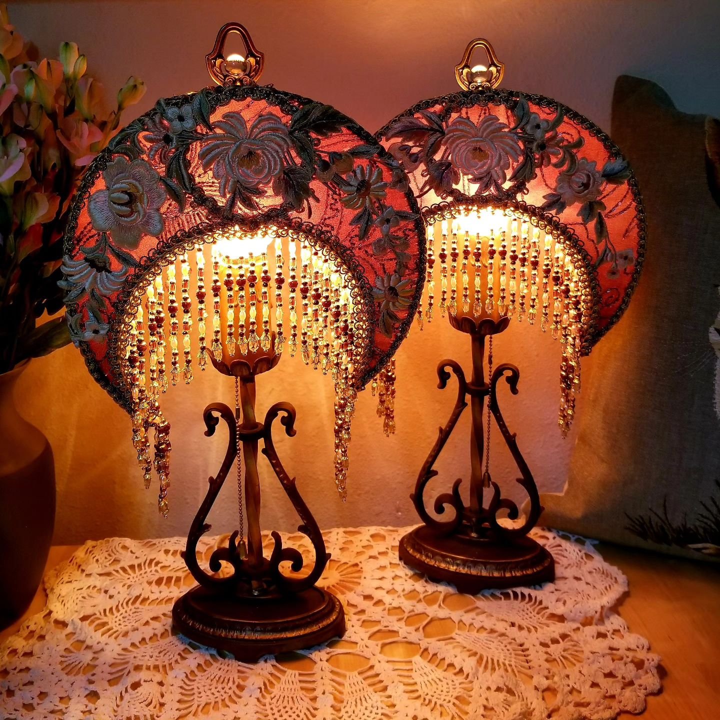 Antique Lamps | Victorian Lampshades | Art Parasols
