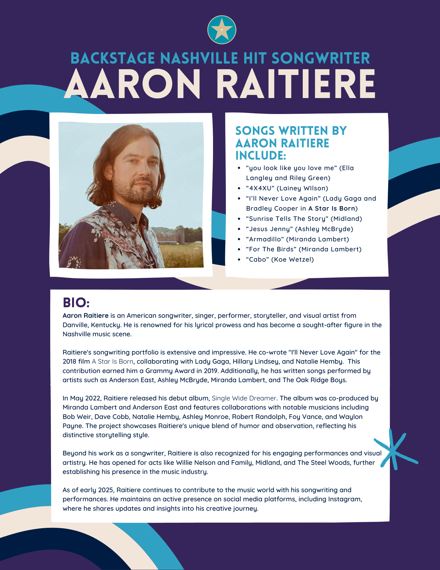 Backstage Nashville featuring Heidi Newfield, Aaron Raitiere, Shawn ...