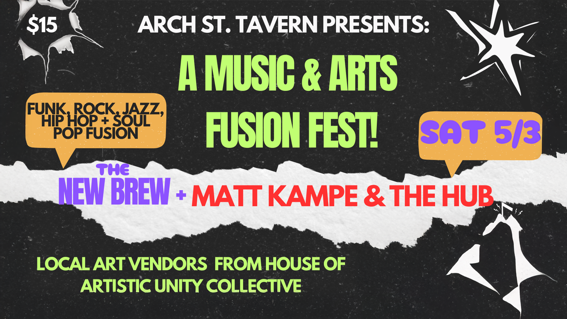 Upcoming Shows — Arch Street Tavern