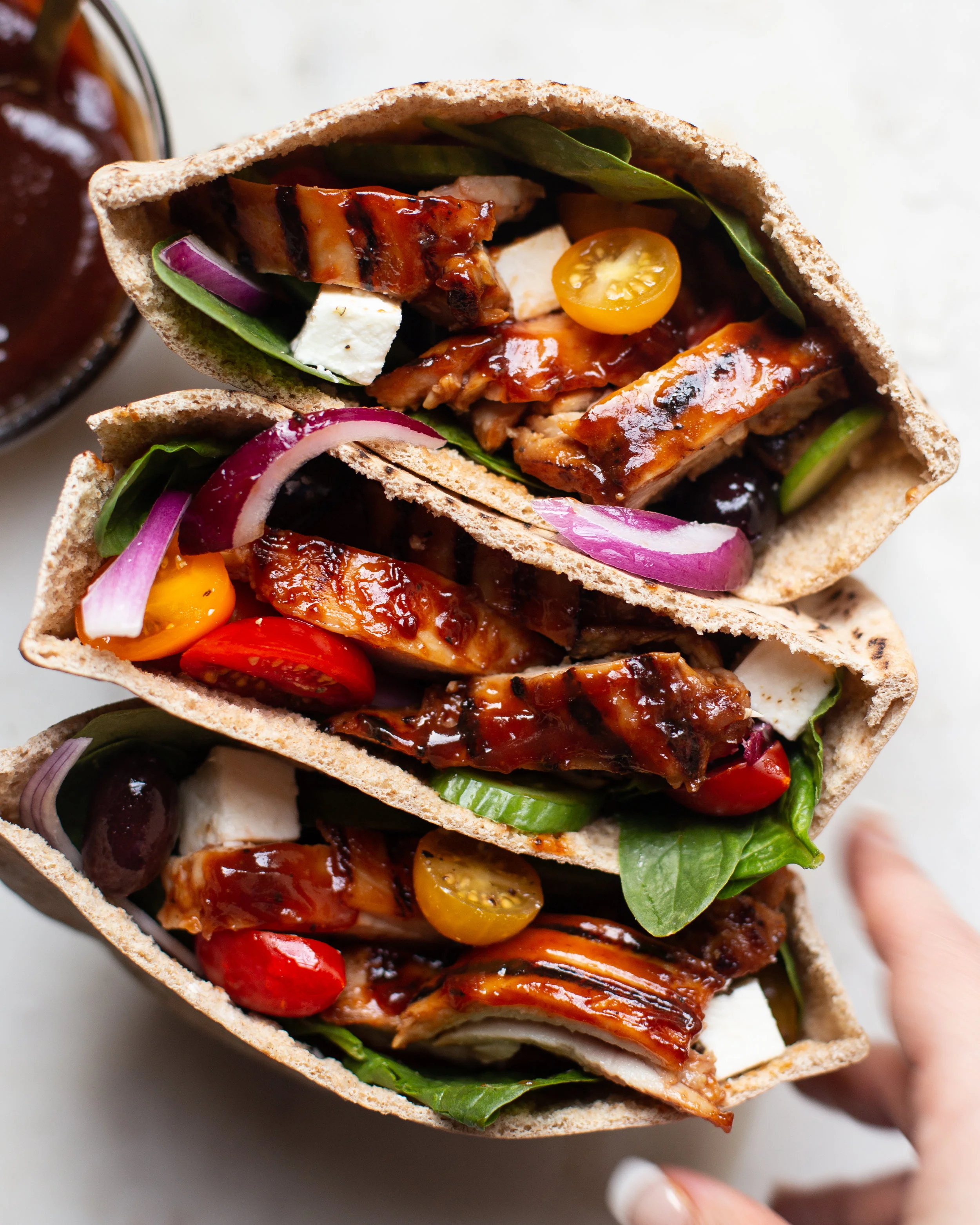 Barbecue Chicken Pita Pockets — The Daley Plate