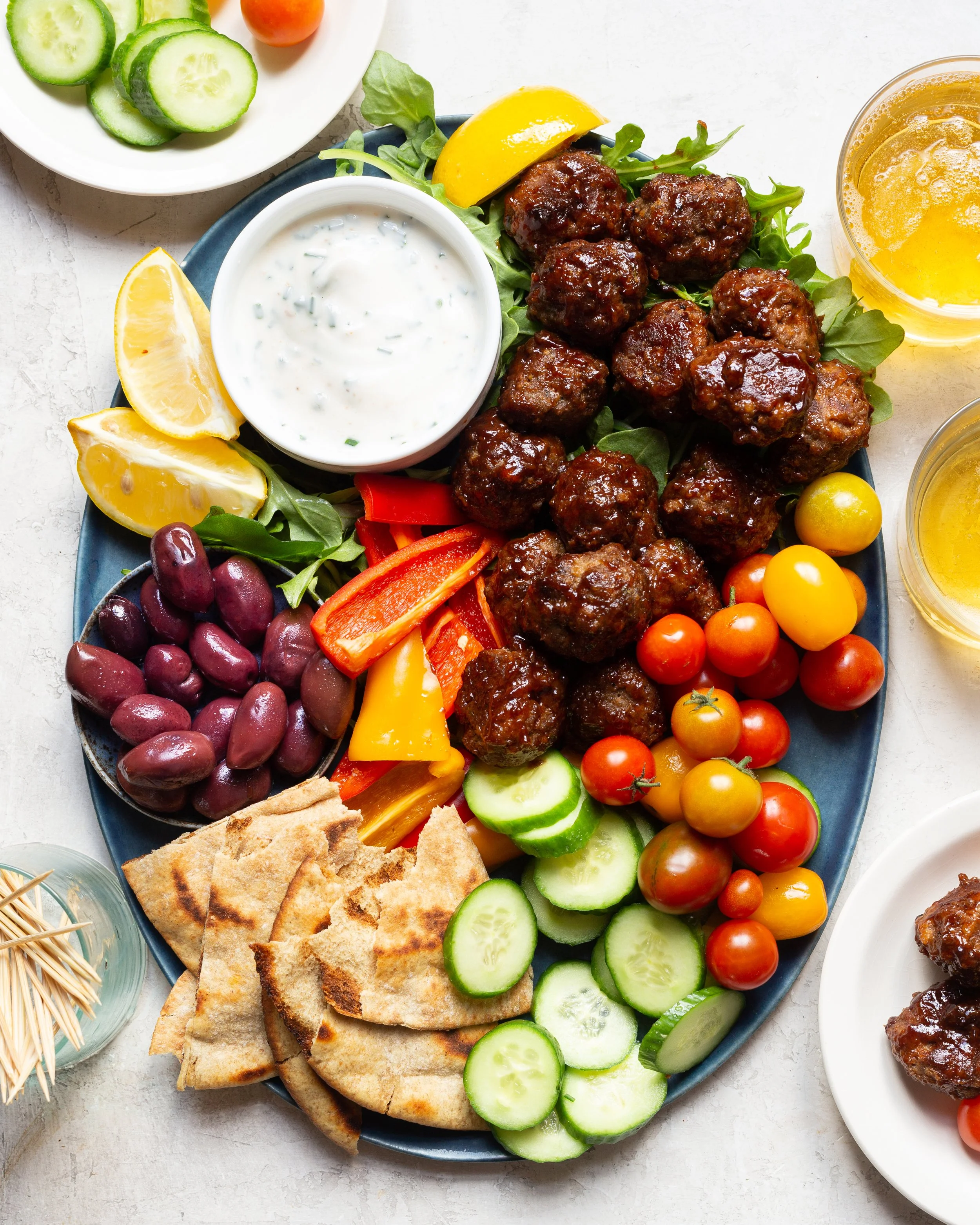 Beef Meatball Party Platter — The Daley Plate