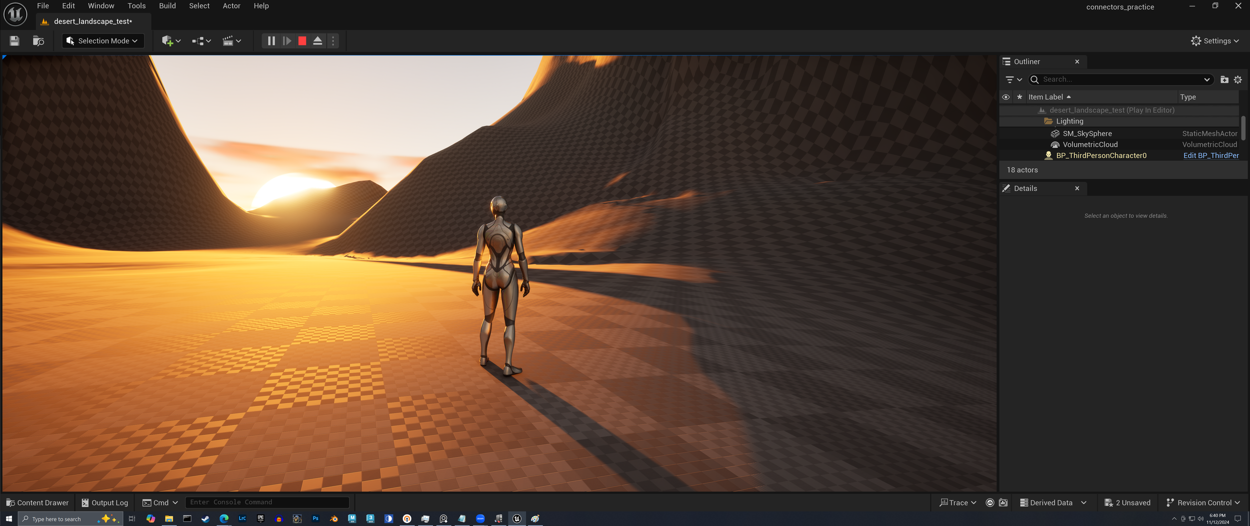 Building a Desert Landscape in UE5 — alex corll