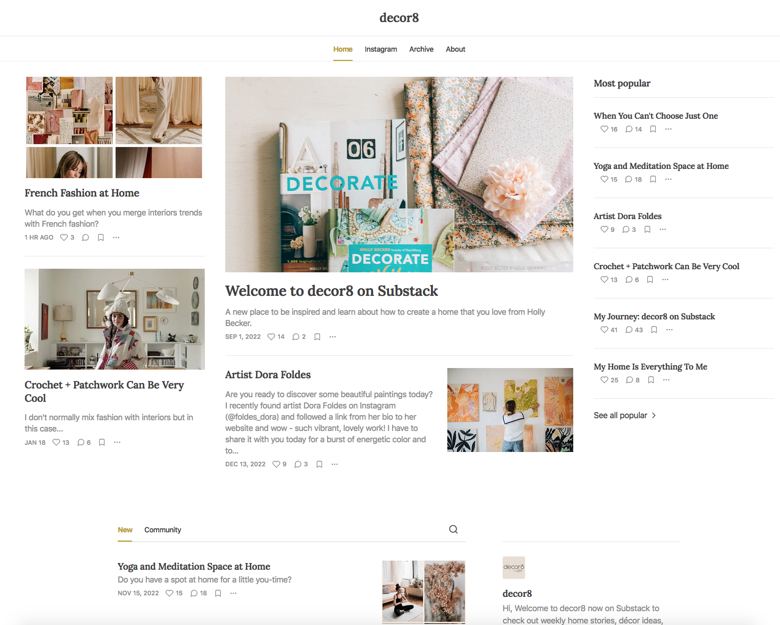 decor8 blog - Also On Substack! — decor8