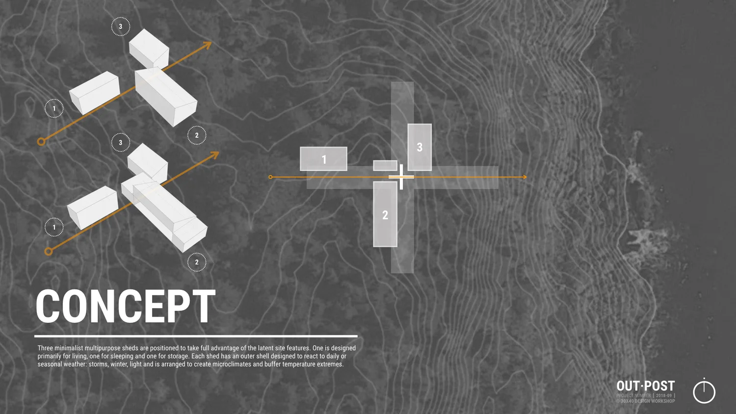 Schematic Design Presentation - The Outpost | 30X40 Design Workshop
