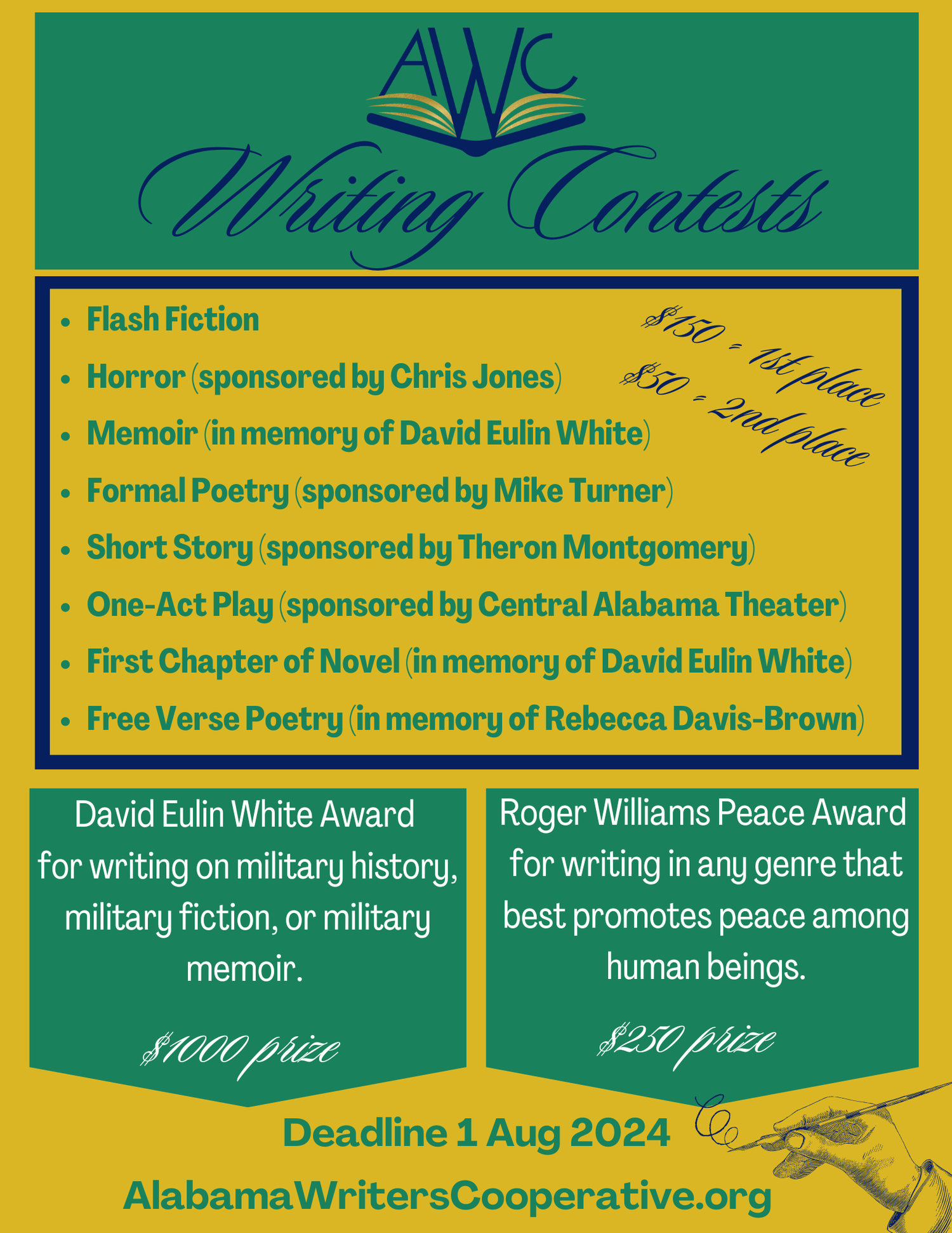 2024 Contests — Alabama Writers Cooperative