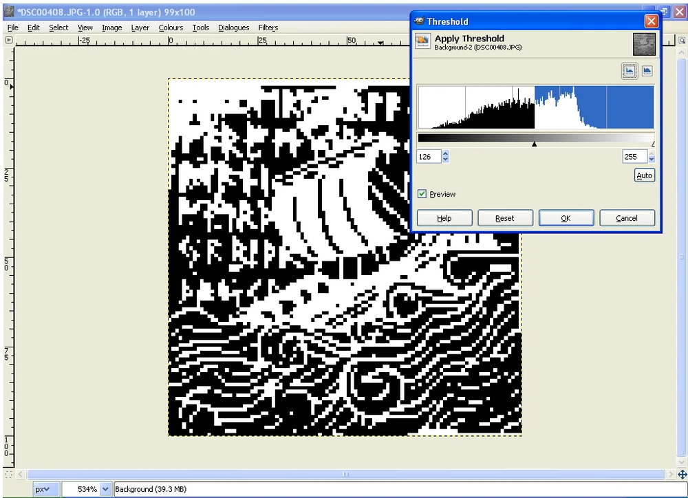 Tutorial: Turn an image/photo in a chart with GIMP — Lucy Hague
