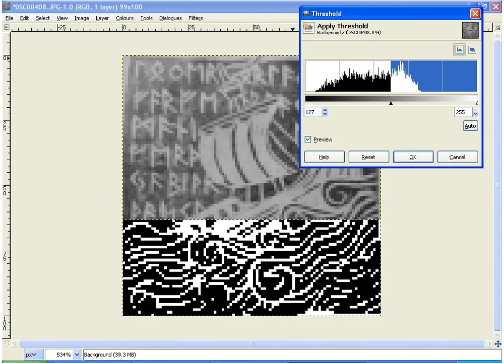 Tutorial: Turn an image/photo in a chart with GIMP — Lucy Hague