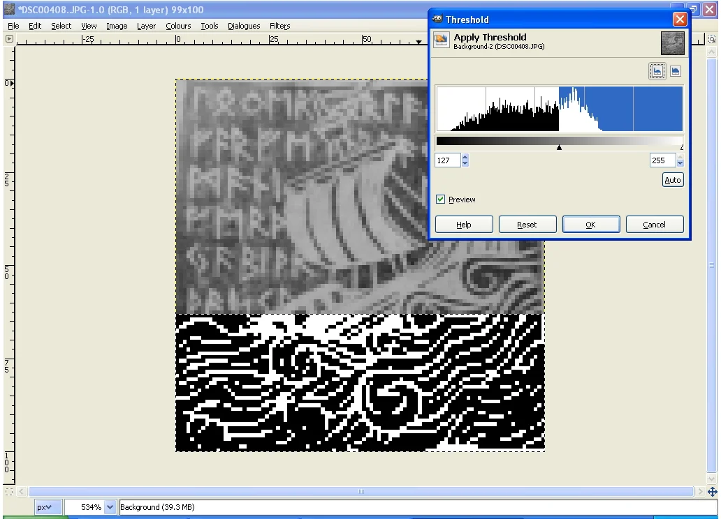 Tutorial: Turn an image/photo in a chart with GIMP — Lucy Hague