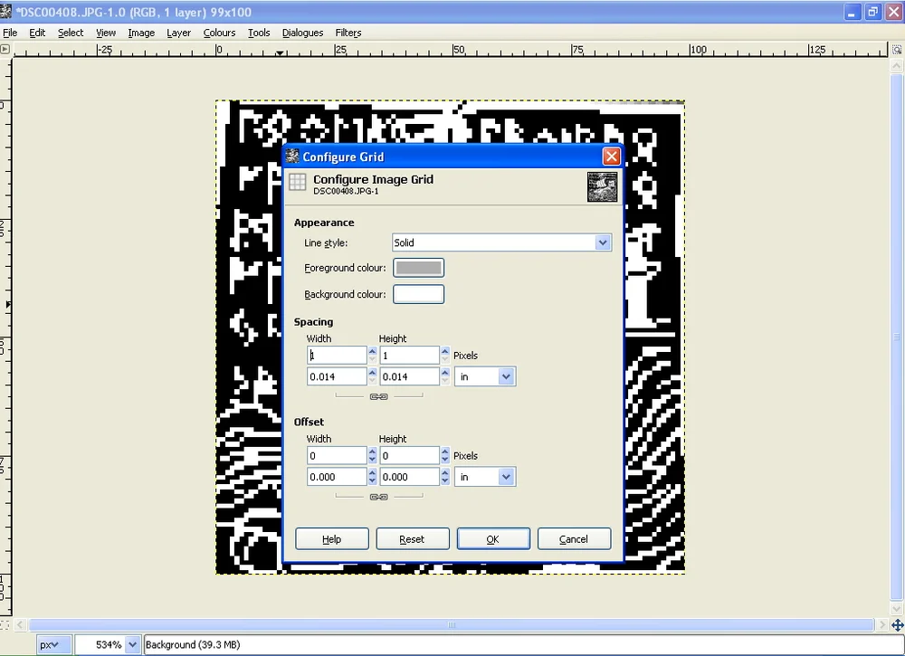 Tutorial: Turn an image/photo in a chart with GIMP — Lucy Hague