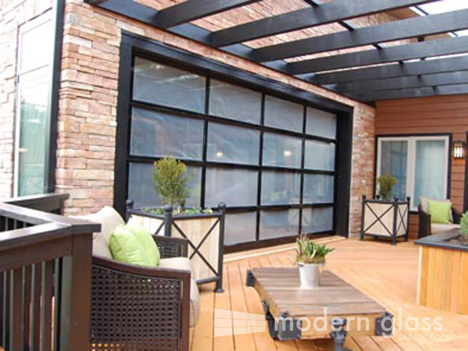 Residential Modern Glass Garage Doors & Sliding Glass Walls for Custom ...