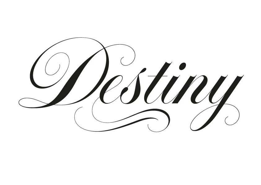 The Name Destiny In Cursive