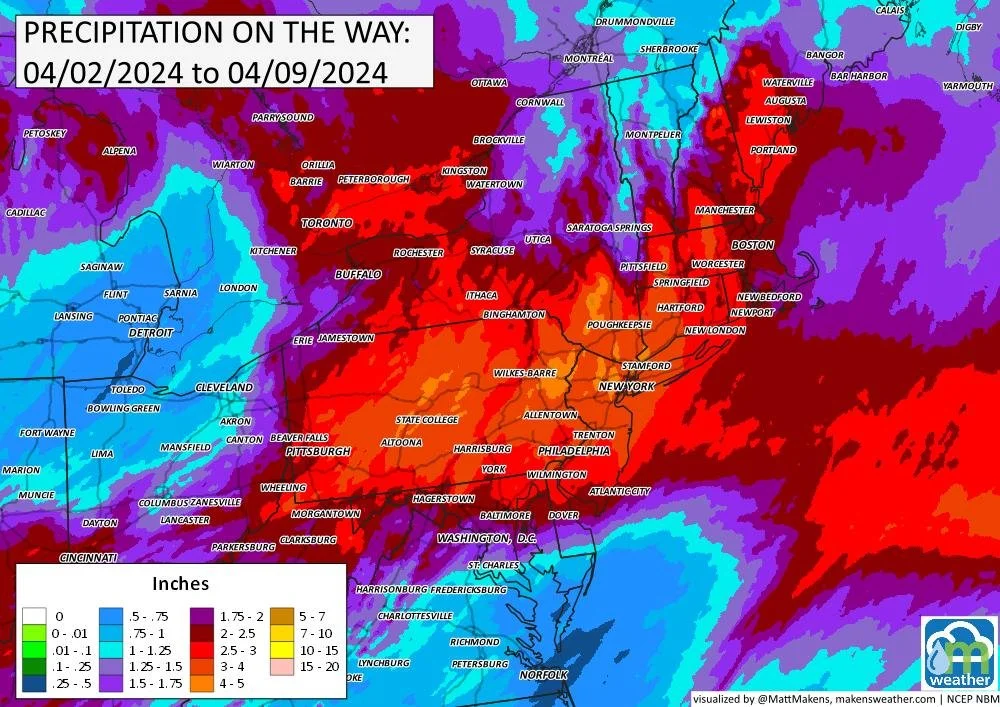 Weekly Weather Watch: Tuesday, April 2nd, 2024 — Makens Weather ...