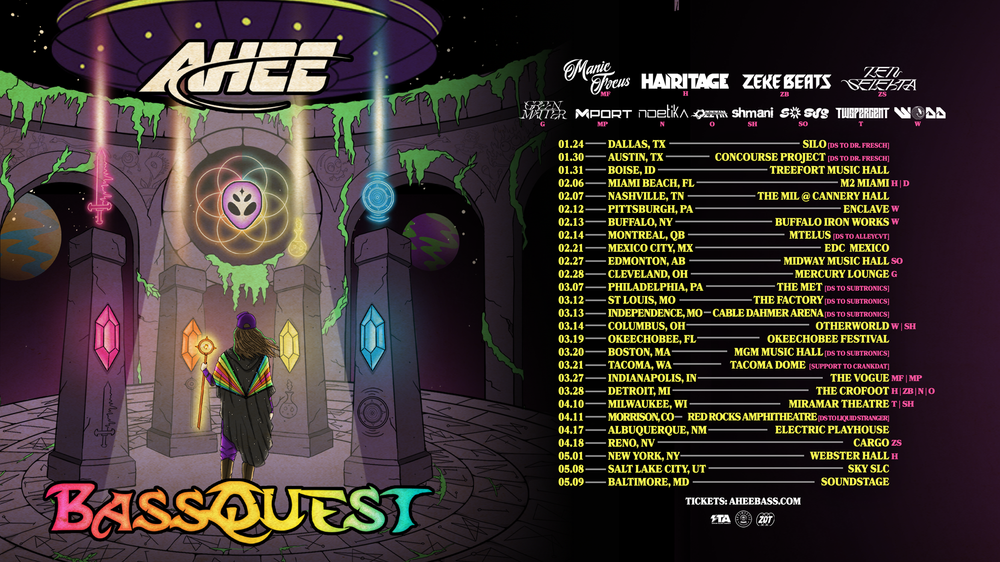 BassQuest – AHEE Live Shows & Festival Stops — AHEE