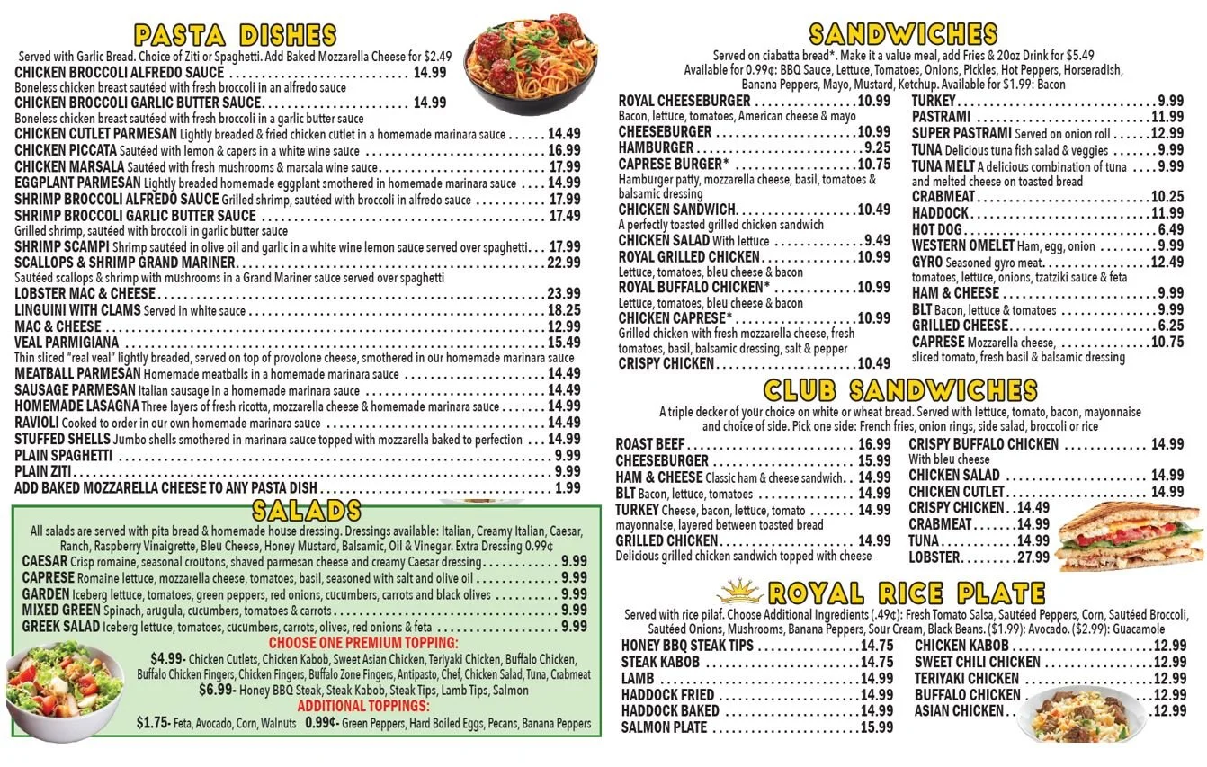 THE BEST PIZZA, ROAST BEEF, SEAFOOD, SANDWICHES, PASTA, CALZONE, SALAD ...