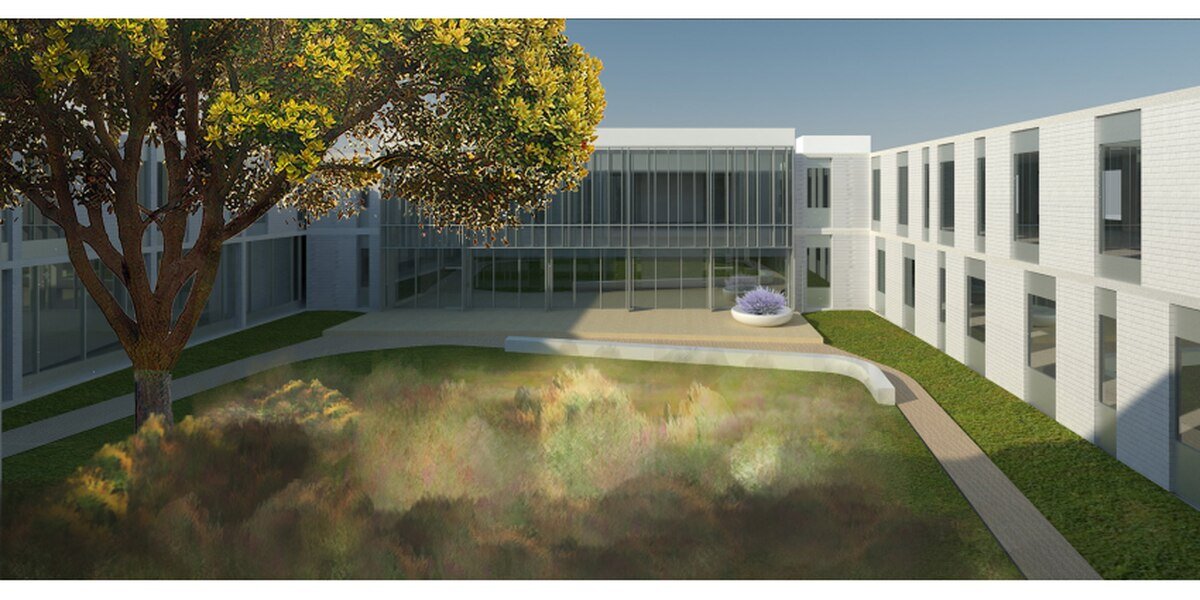 Modern Mental Hospital Building